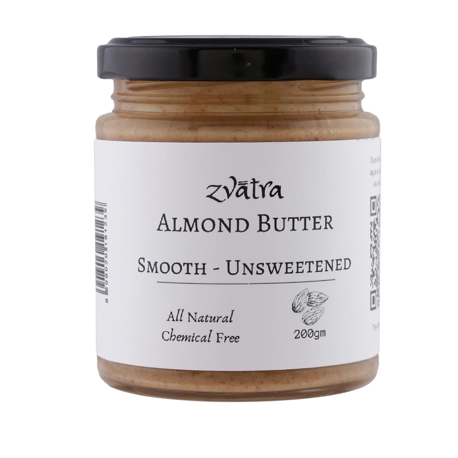 Zvatra Almond Butter Unsweetened Creamy | Made to Order | Organic ...