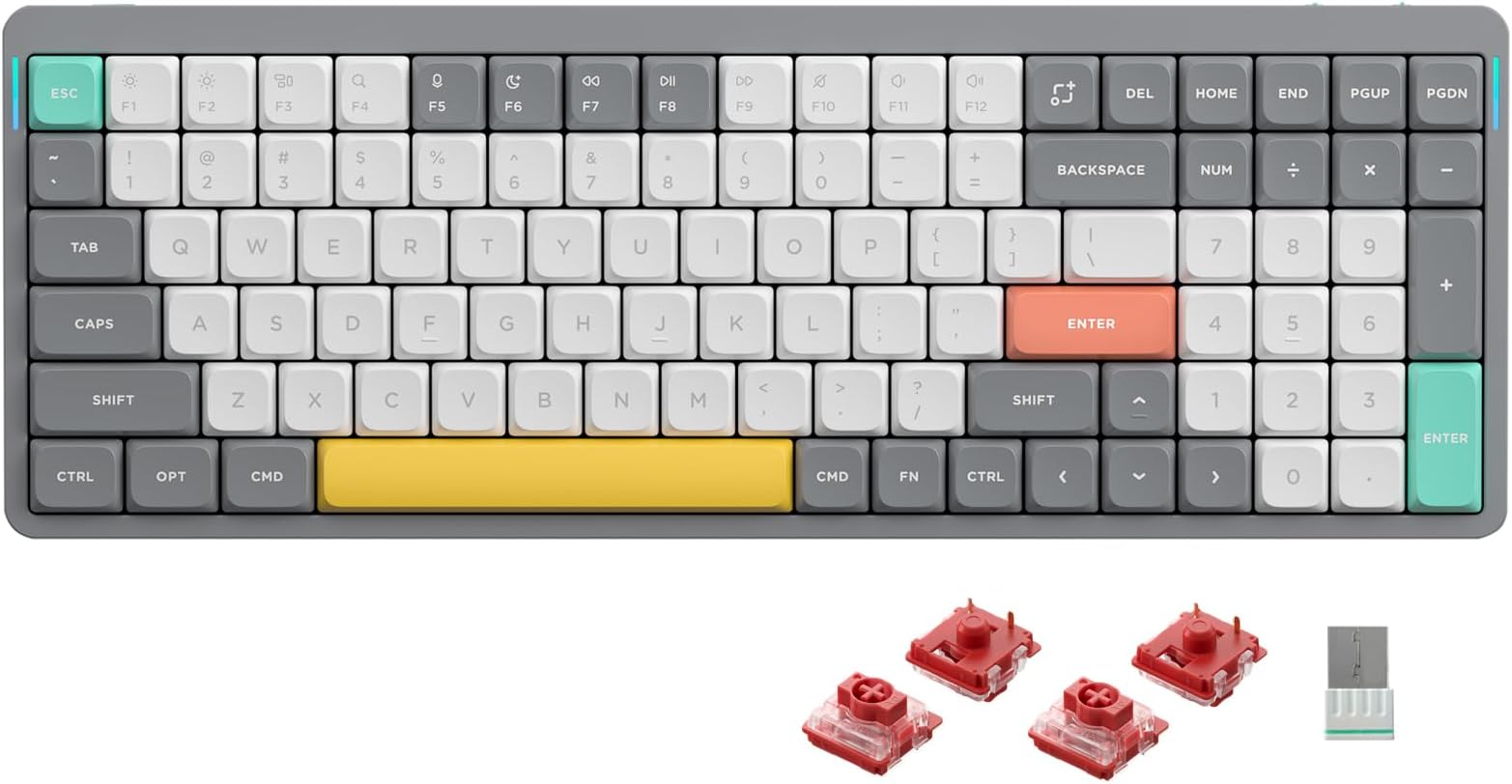 Amazon.in: Buy nuphy Air96 V2 Wireless Mechanical Keyboard,100 Keys ...