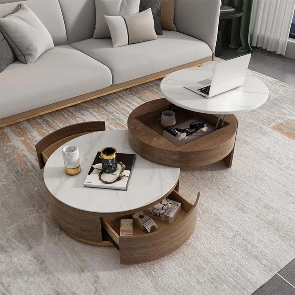 Set of 2 Lift-top Modern Nesting Coffee Table with Philippines | Ubuy