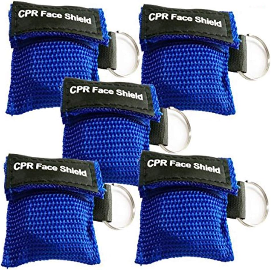 Amazon.com: LSIKA-Z 5pcs CPR Face Shield Mask Keychain Ring Emergency ...
