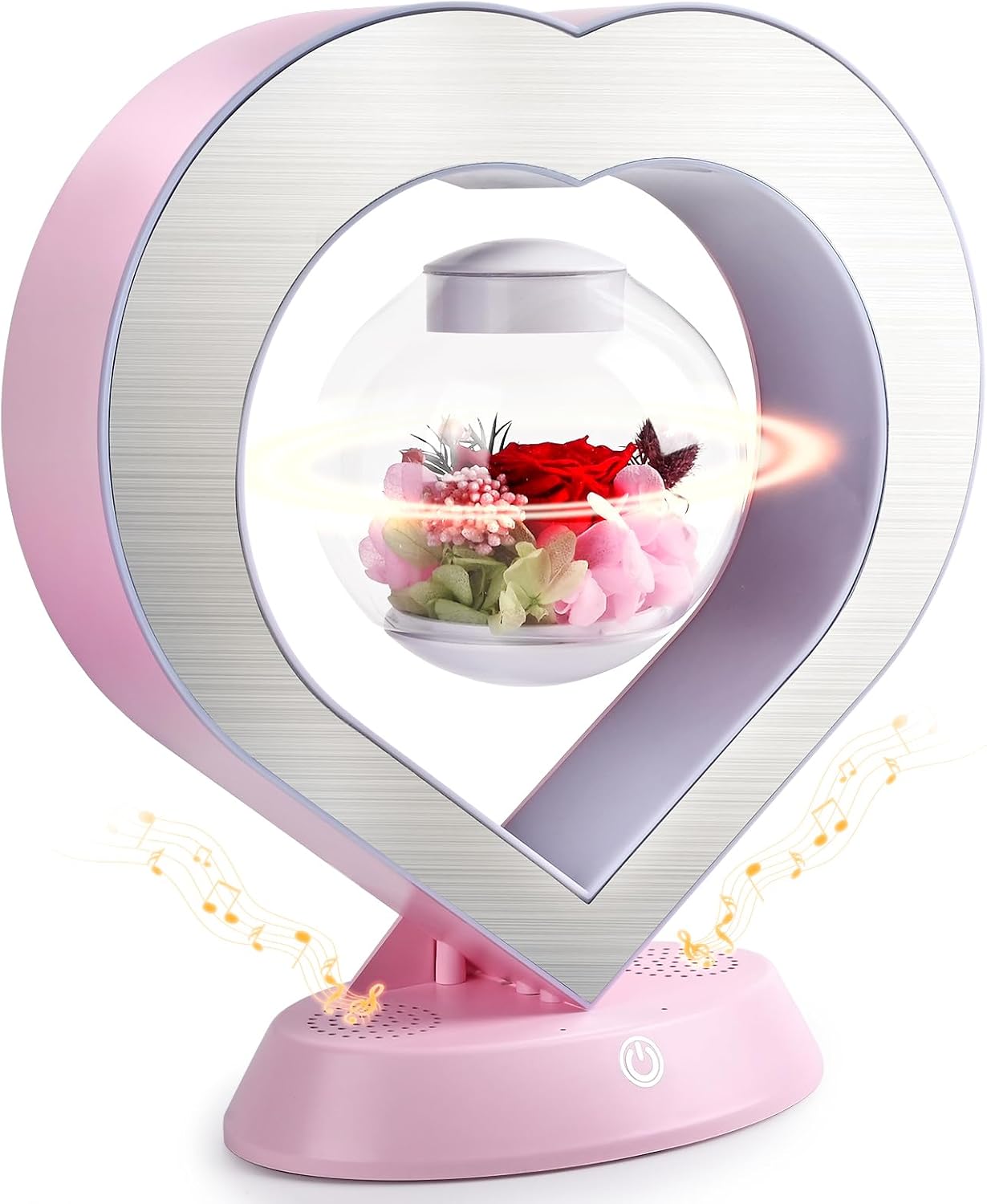 Amazon.com: LoveLin Heart Preserved Rose Flowers with Bluetooth ...