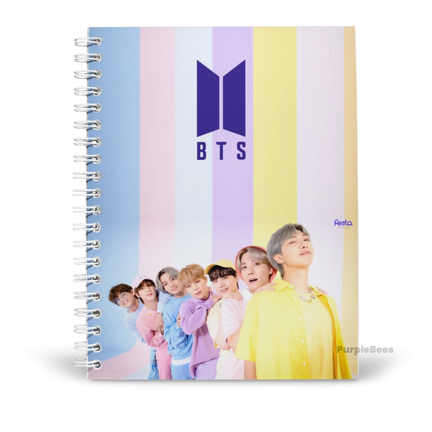 BTS RAINBOW DIARY NOTEBOOK | A5 160 PAGES : Amazon.in: Office Products