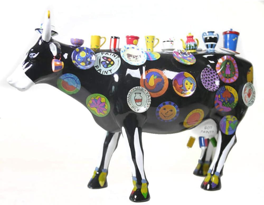 Cowparade Vaca - Moo Potter (XL) con vajilla - Cow Parade #26304 ...