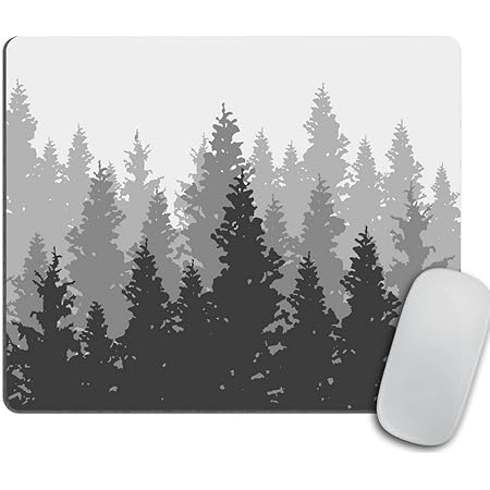 Amazon.com : Wild coniferous Background. Pine Tree Mouse pad, Landscape ...