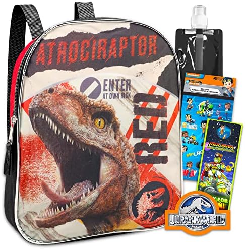 Amazon.com | Jurassic World Mini Backpack - Bundle with 11” Jurassic ...
