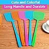 Fly Swatter,5 Pack Plastic Heavy Duty Manual Fly Killer, Long Handle ...