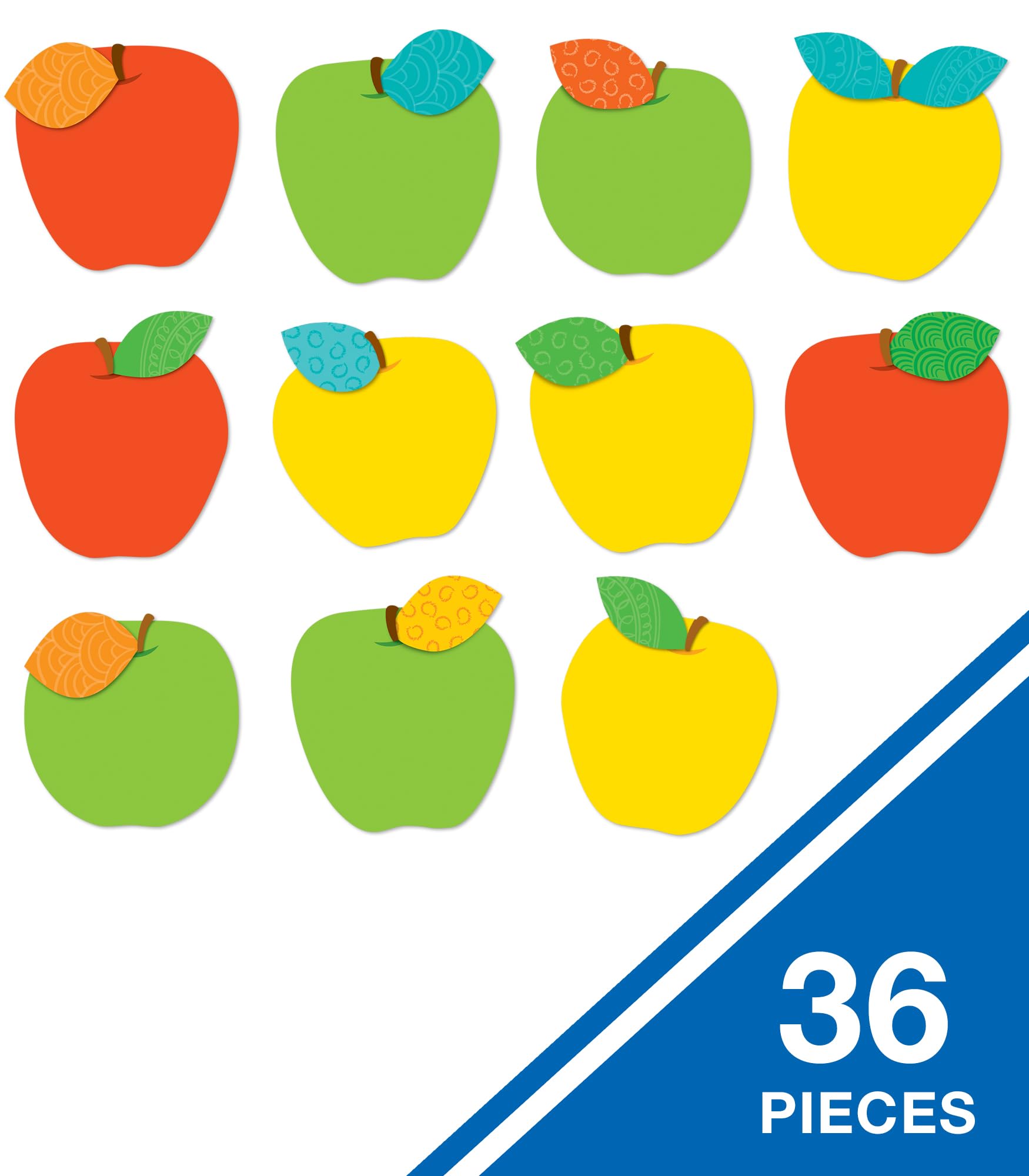 Snapklik.com : Carson Dellosa 36pc Colorful Apple Bulletin Board ...
