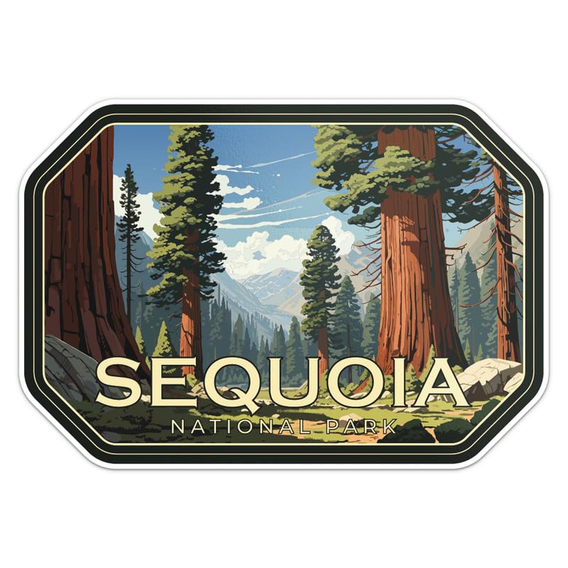 Amazon.com - Sequoia National Park Sticker - Waterproof Vinyl Decal for ...