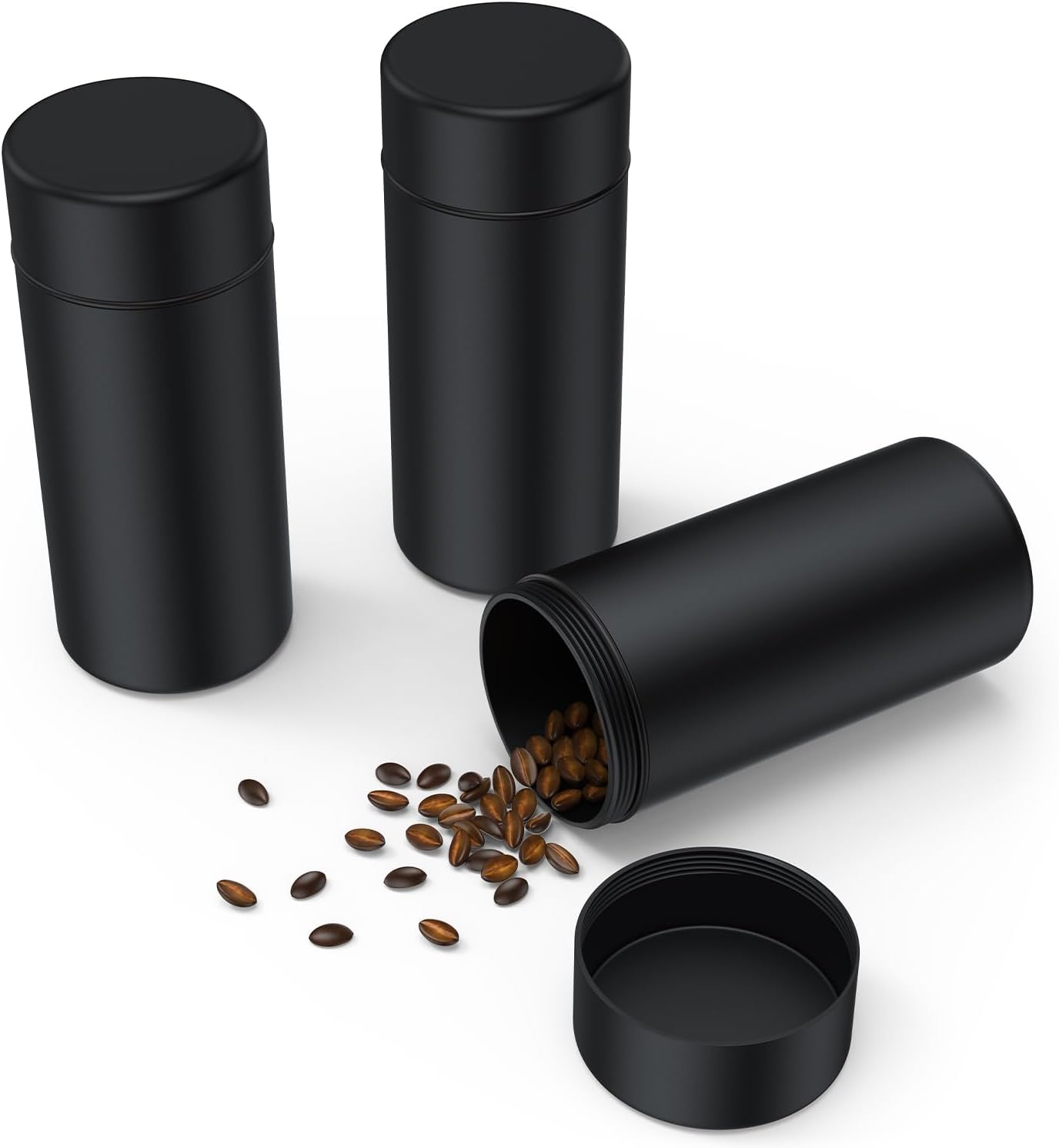 Amazon.com: TecQach Portable Metal Aluminum Food Storage Jar 3-Pack ...