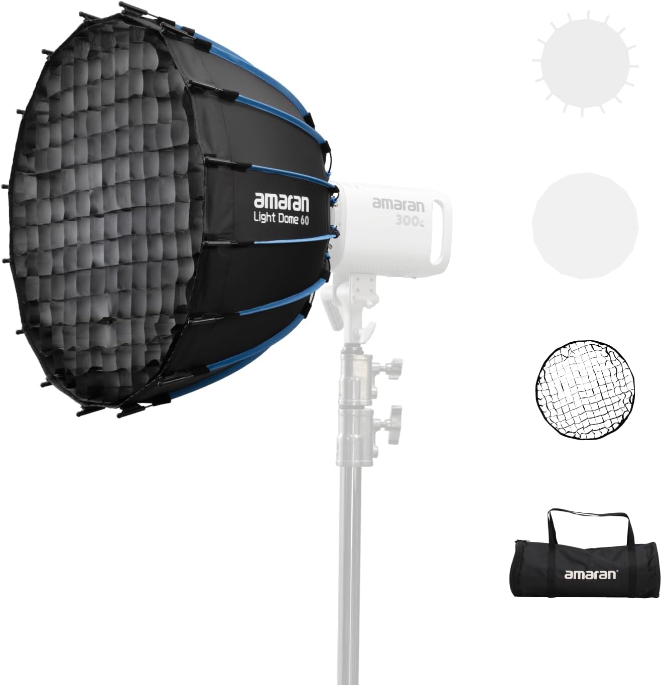 Amazon.com : amaran Light Dome 60 Softbox,One-snap Quick-Release Bowens ...
