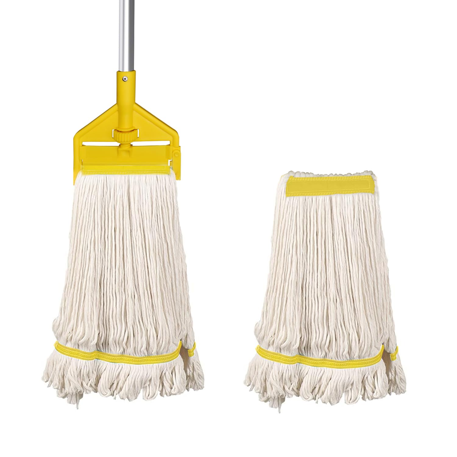 Amazon.com: KULED Heavy Duty Industrial Mop, Commercial Mop with Long ...