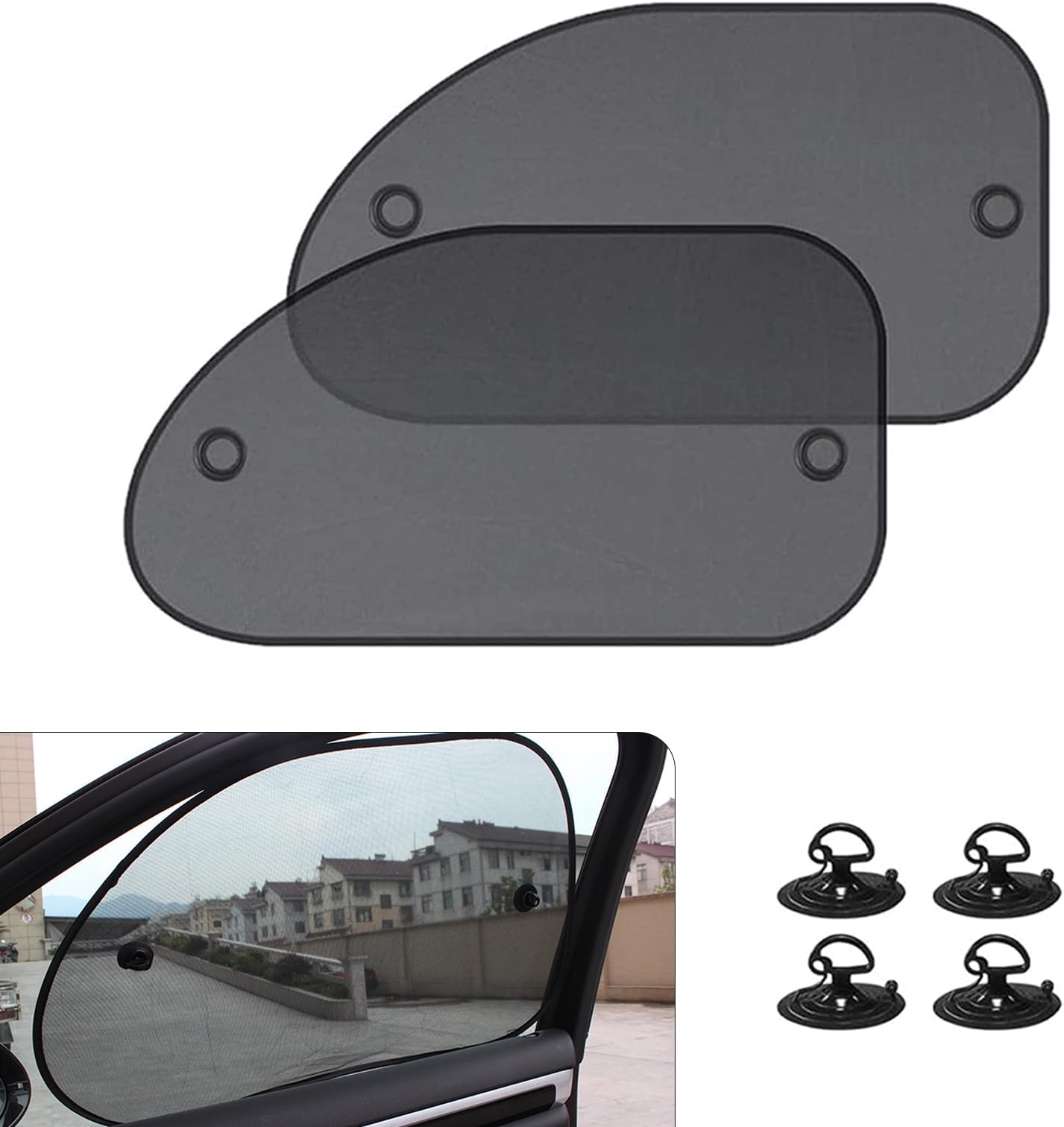 Amazon.com: Sephile 2 PCS Car Front Side Window Sunshade, 25.5" x 14.9 ...