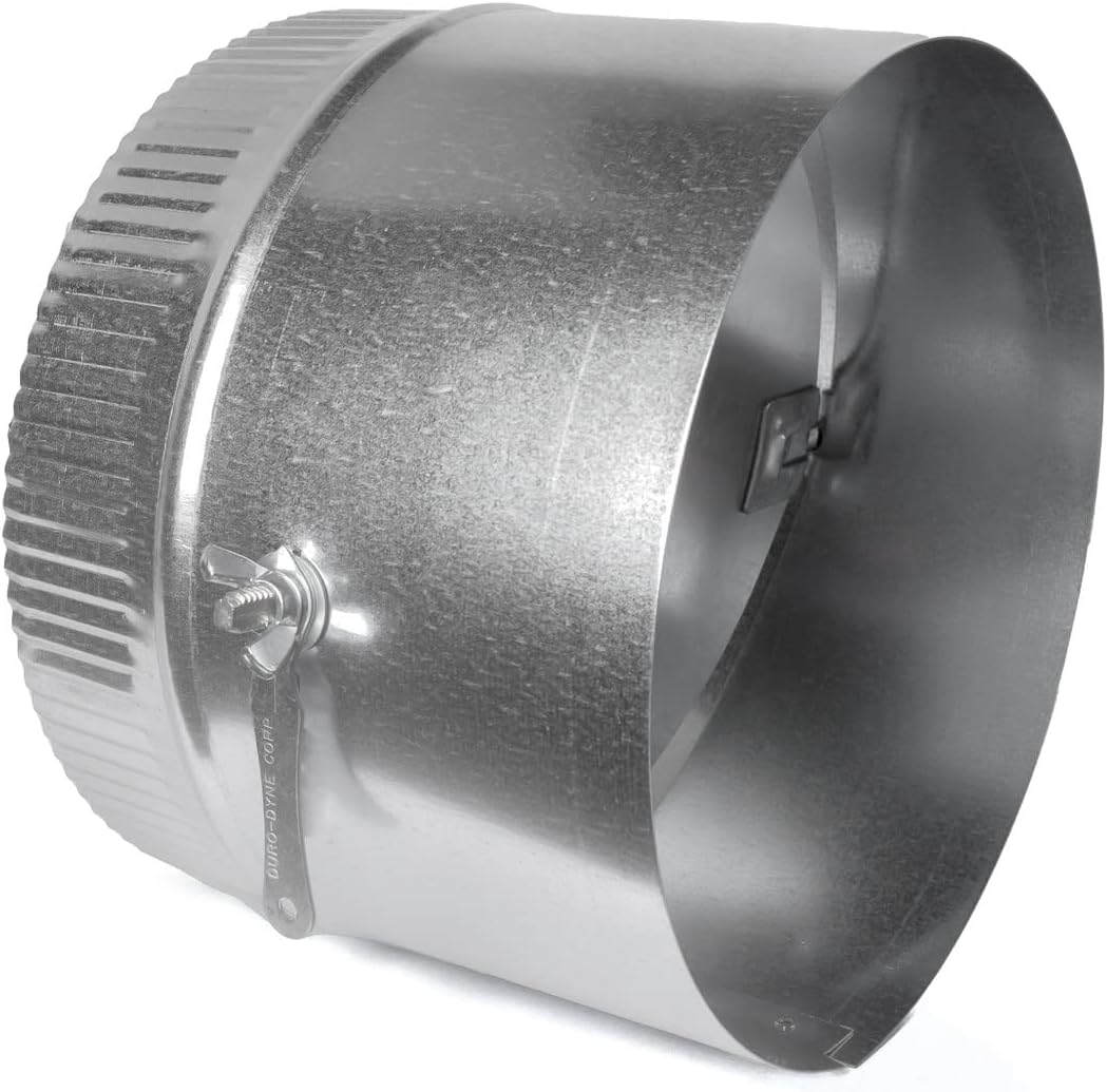 PATIKIL 8" HVAC Duct Manual Volume Damper, Metal Adjustment Airflow ...