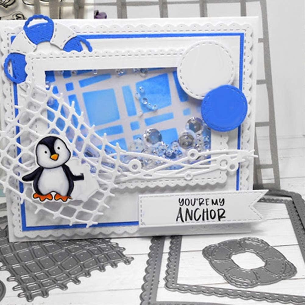 Grid Mesh Net Metal Cutting Dies DIY Scrapbook Emboss Paper Cards Album ...