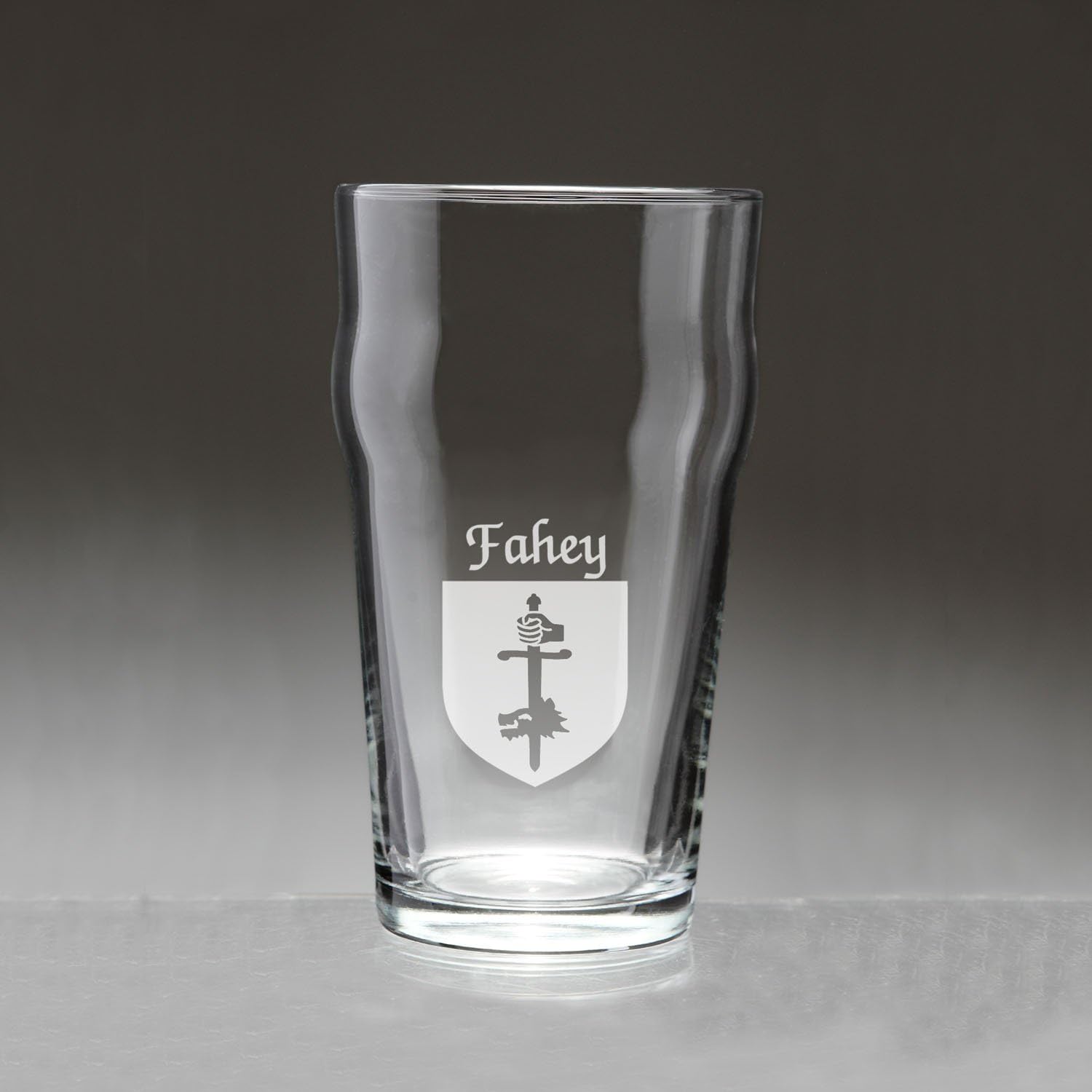 Amazon.com | Fahey Irish Coat of Arms Pub Glasses - Set of 4 (Sand ...