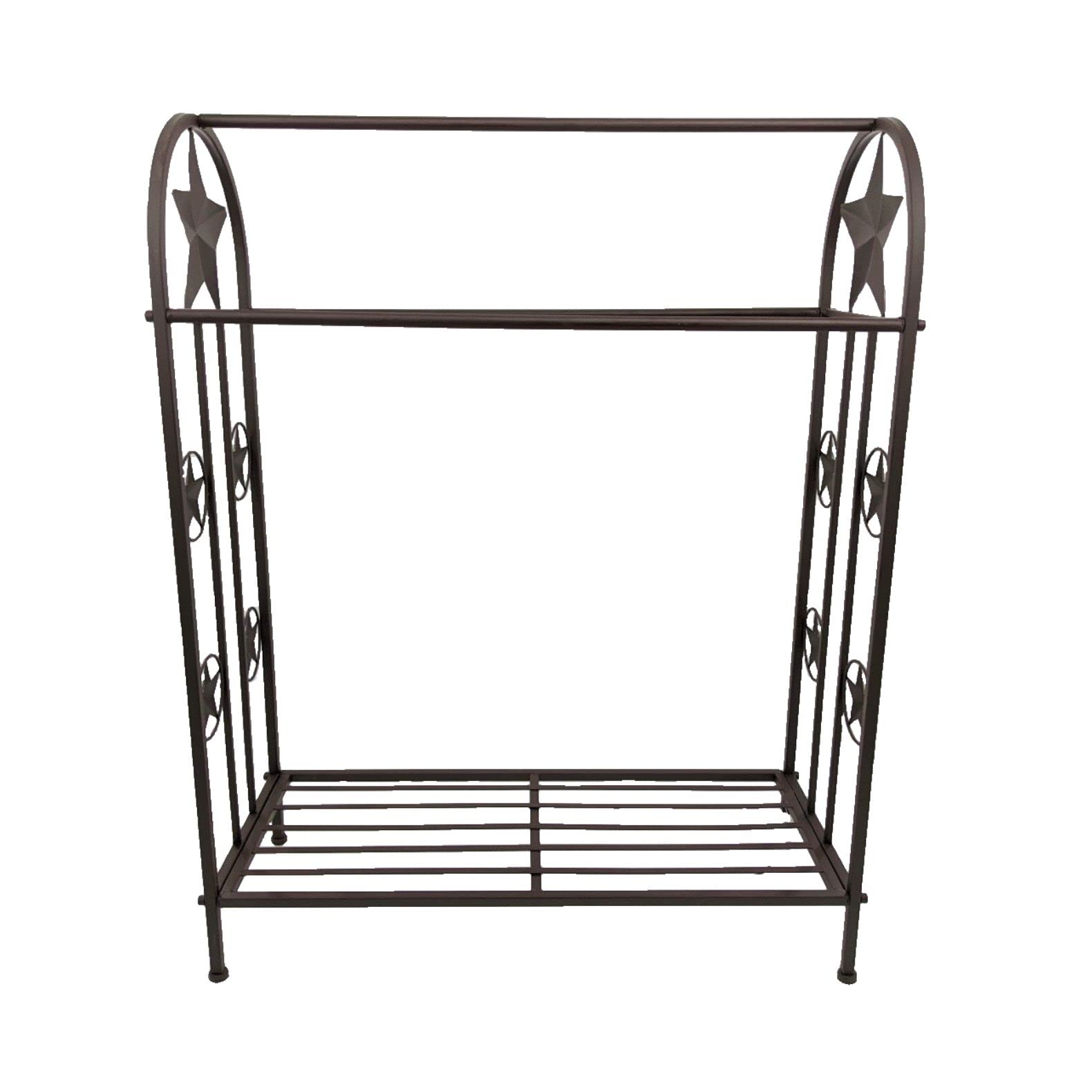 Snapklik.com : BestGiftEver Metal Free-Standing Quilt Rack In Rustic ...