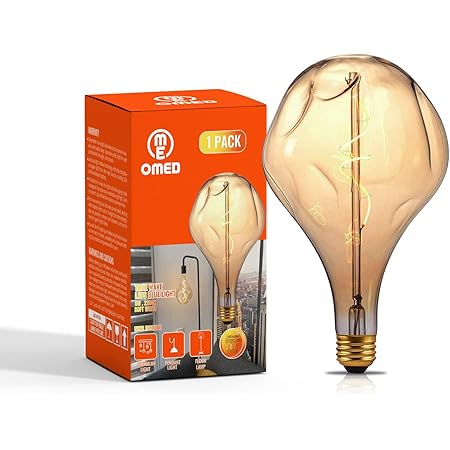 FLSNT Vintage Large LED Edison Bulbs 40W Equivalent, Decorative ...