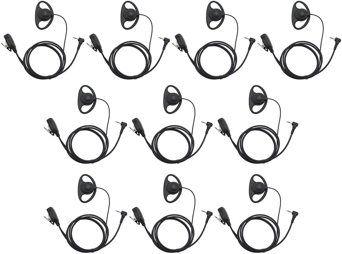 Amazon.com: Retevis IP66 Waterproof Two Way Radio Earpiece with Mic ...