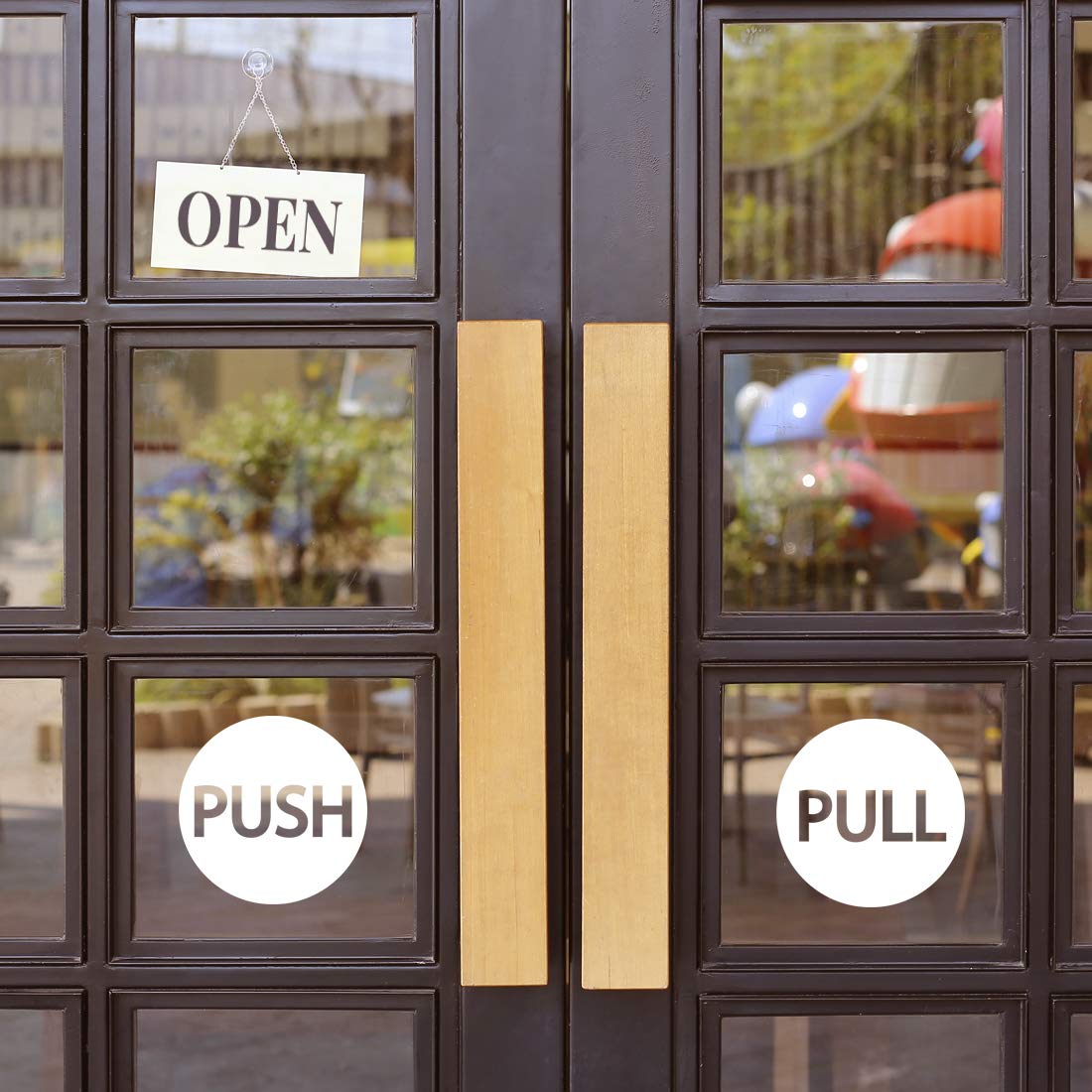 Buy Pull Push Door Sign Sticker Signs Stickers Window Vinyl Kitchen ...