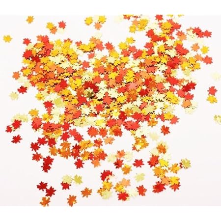 Amazon.com: Fall Party Table Scatter Confetti - Thanksgiving Day Maple ...