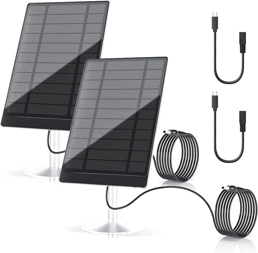 Amazon.com: 2-Pack 5W Solar Panel Charger for Ring Stick Up Cam/Ring ...