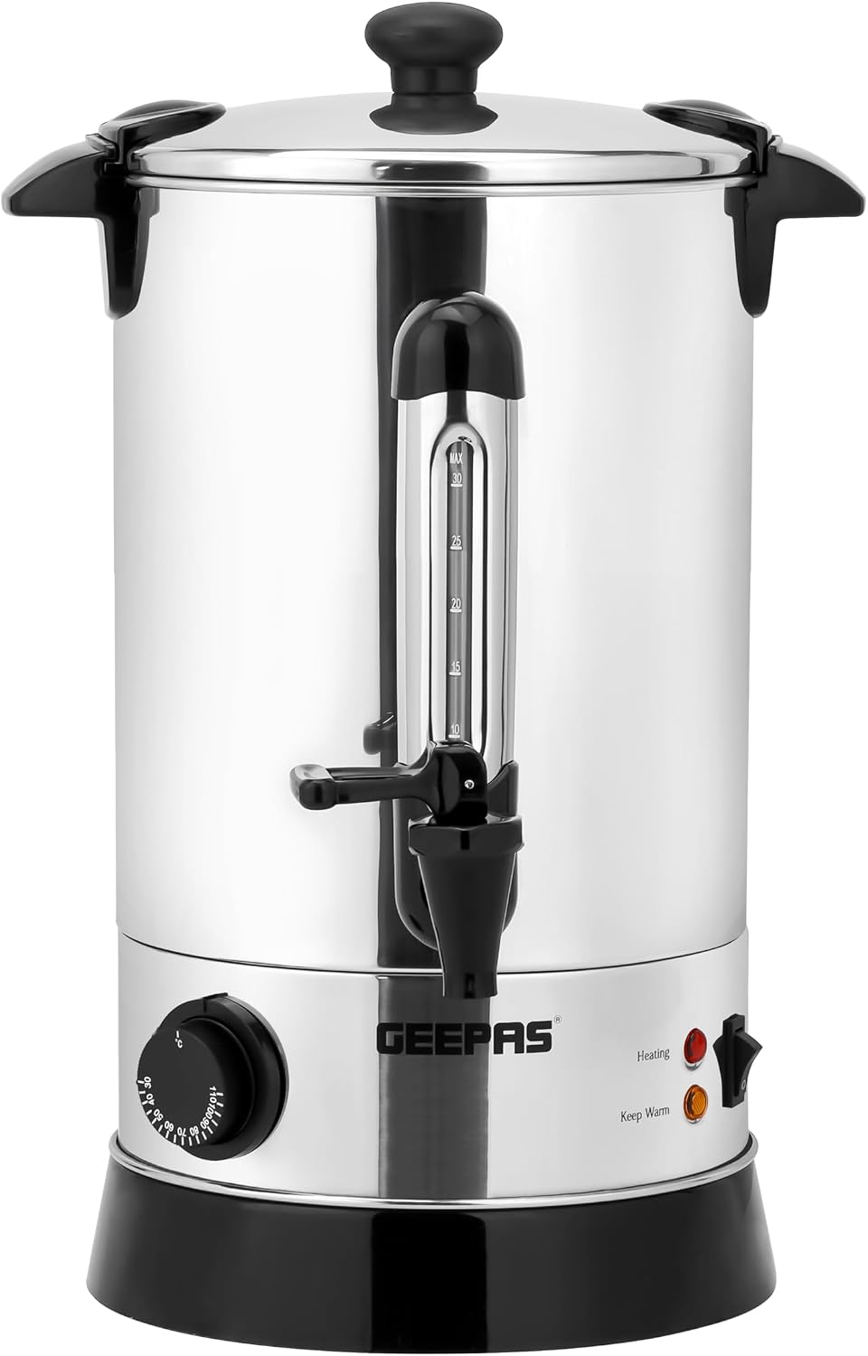 Geepas Water Boiler, Stainless Steel Boiler with Tap, GK6154 | 6.8L ...