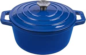 Panela de Ferro Fundido Esmaltada Redonda 28 Cm - Stex Cookware - 6,5 ...