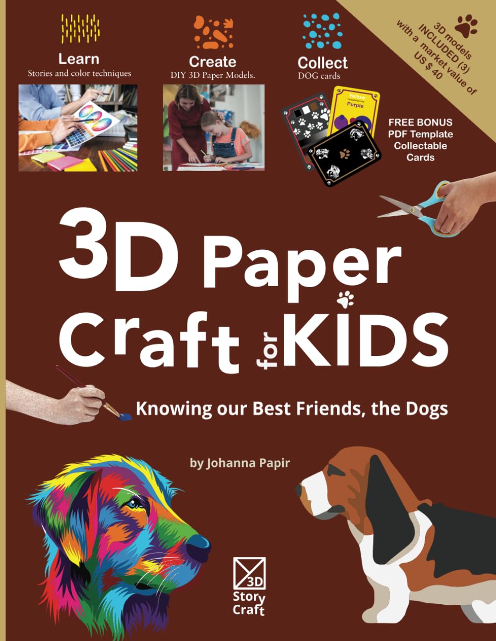 Buy 3D Paper Craft for Kids: Knowing our Best Friends, the Dogs ...