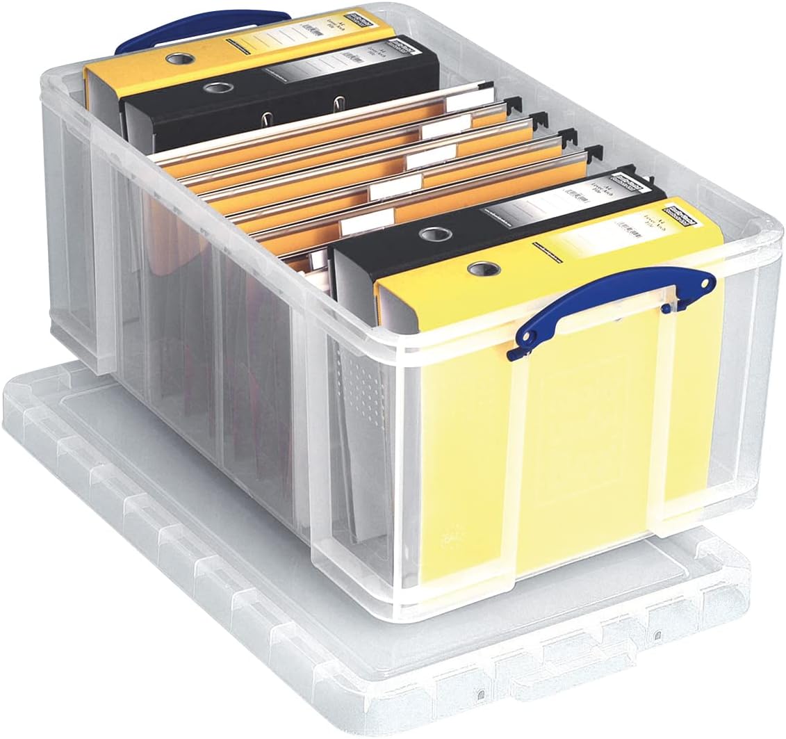Really Useful Plastic Storage Box 77 Litre Clear : Amazon.co.uk: Home ...