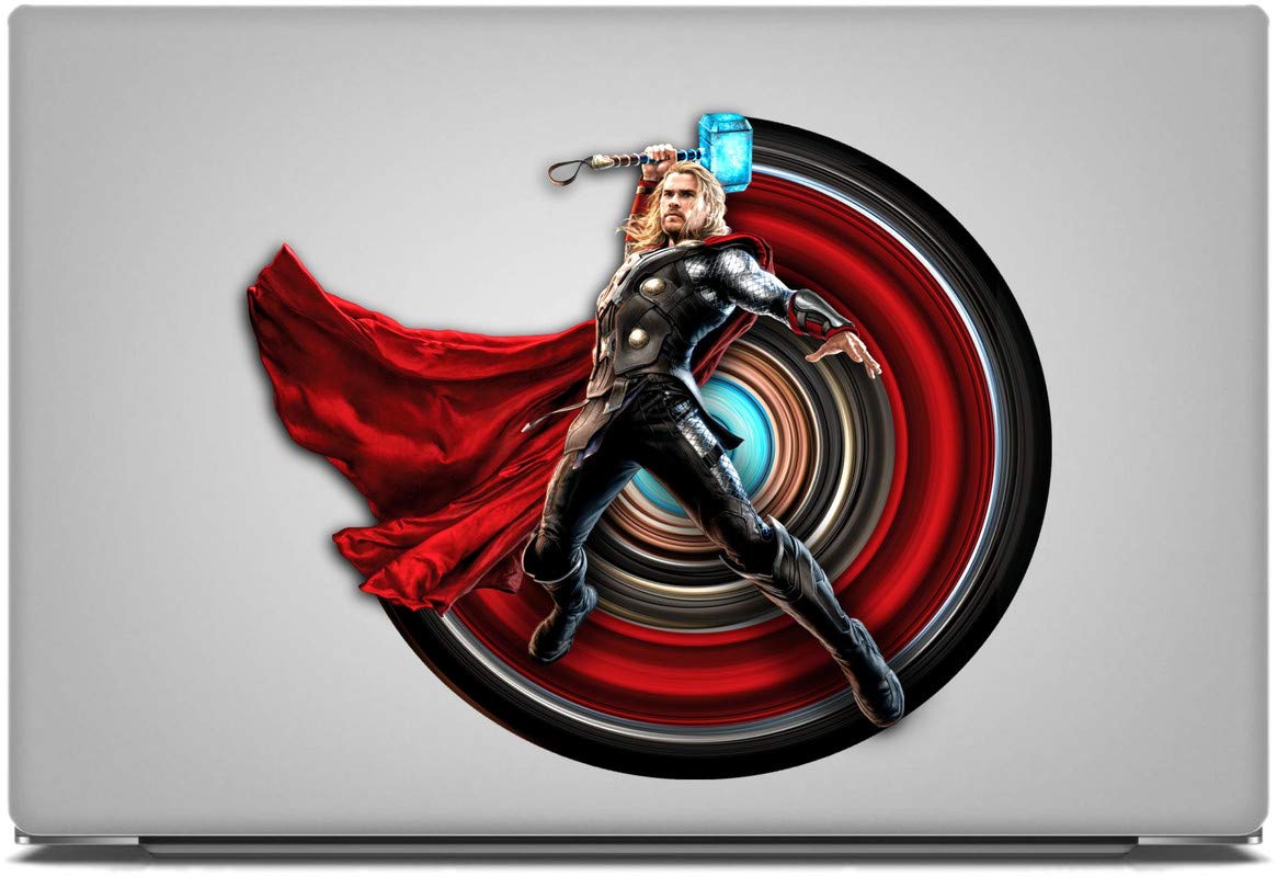 DivineDesigns™ Thor Hammer Power Laptop Stickers 15.6 inch - Stickers ...