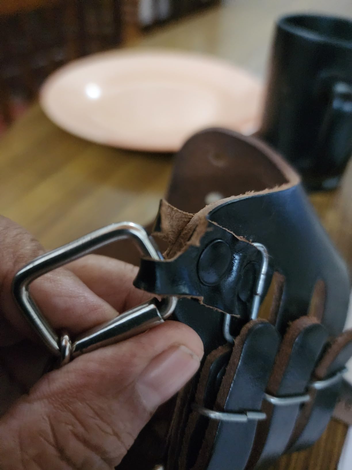 PSK PET MART Pet Soft PU Leather Muzzle - Adjustable Strap Dog Muzzle ...