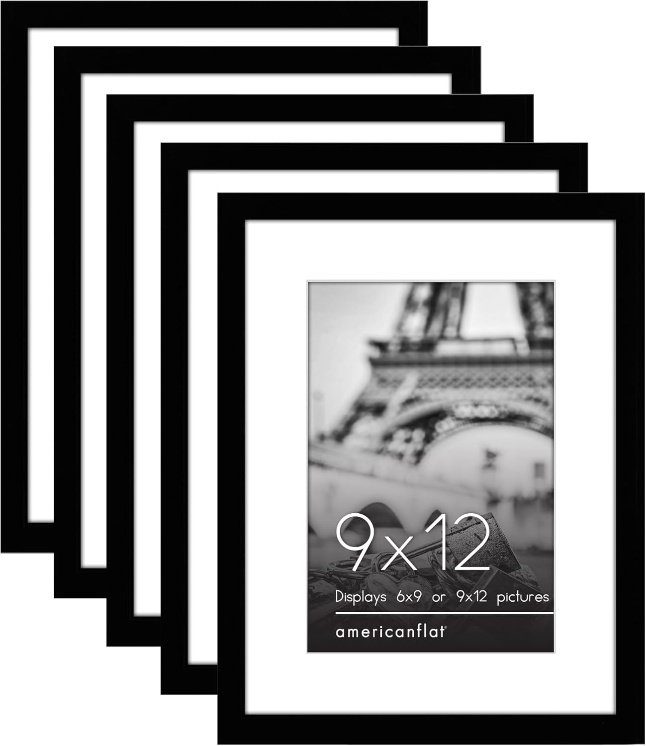 Amazon.com - Americanflat 9x12 Picture Frame with Polished Plexiglass ...