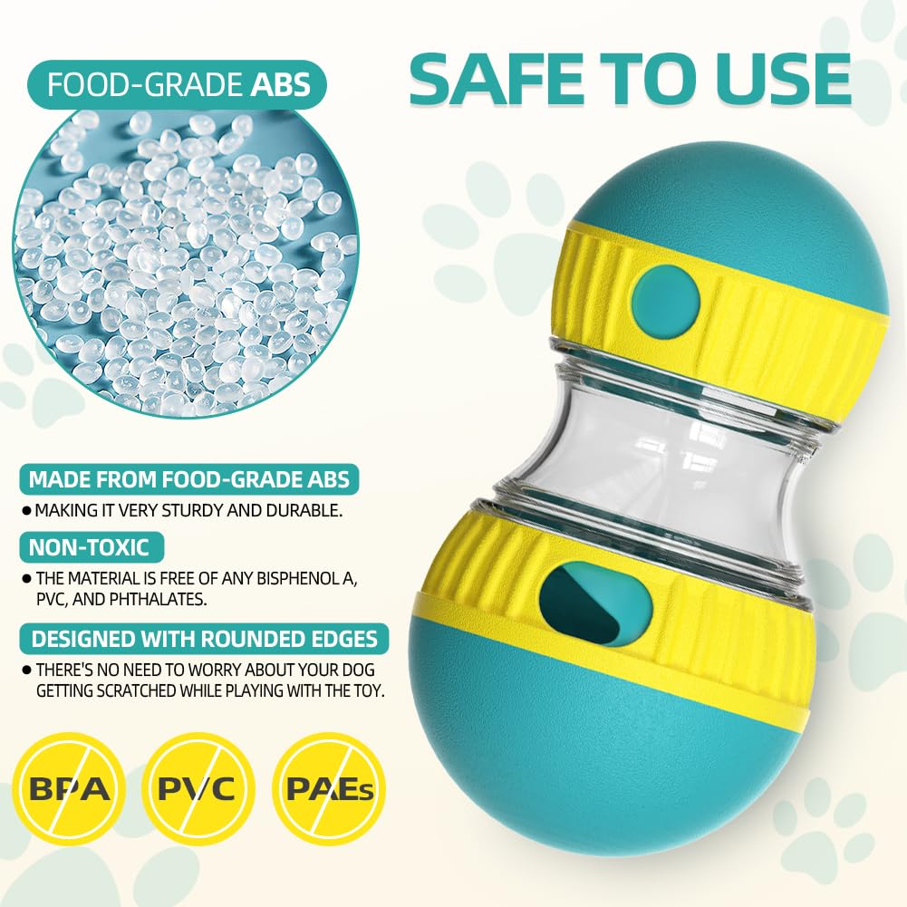 Snapklik.com : Mankoda Dog Puzzle Toys, Rolling Treat Dispensing Ball ...
