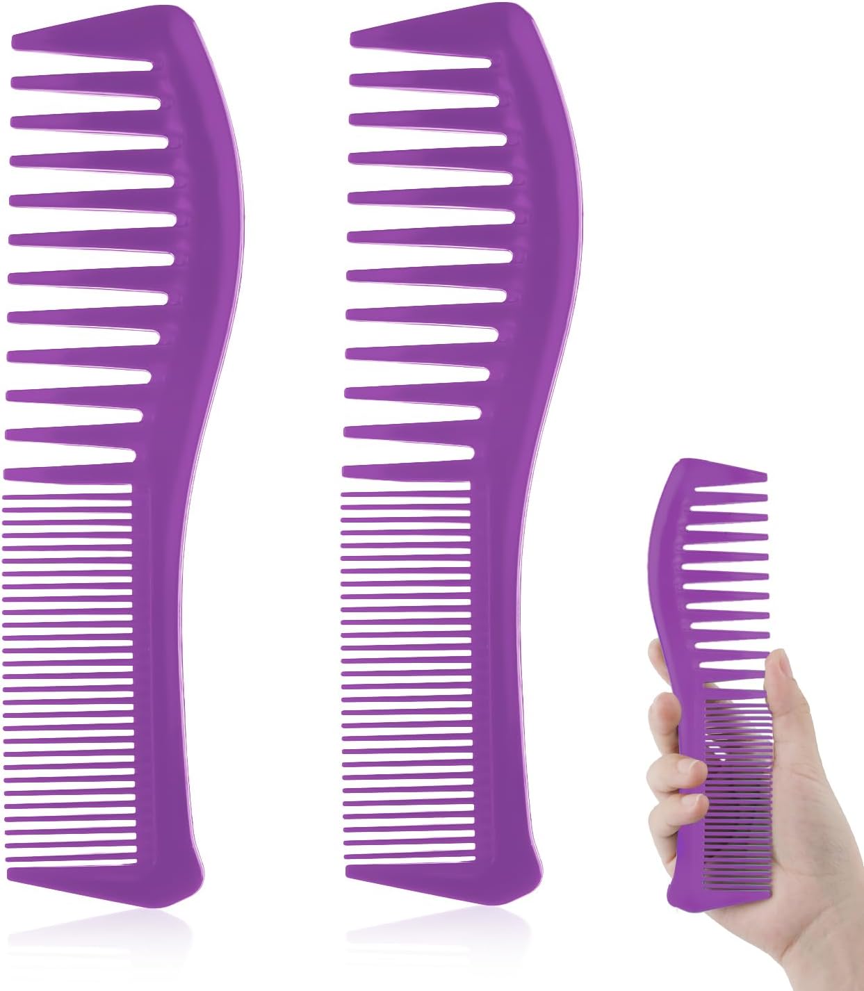 Amazon.com : All Purpose Hair Comb,2 Pack Wide Tooth Comb Set 7.2 inch ...