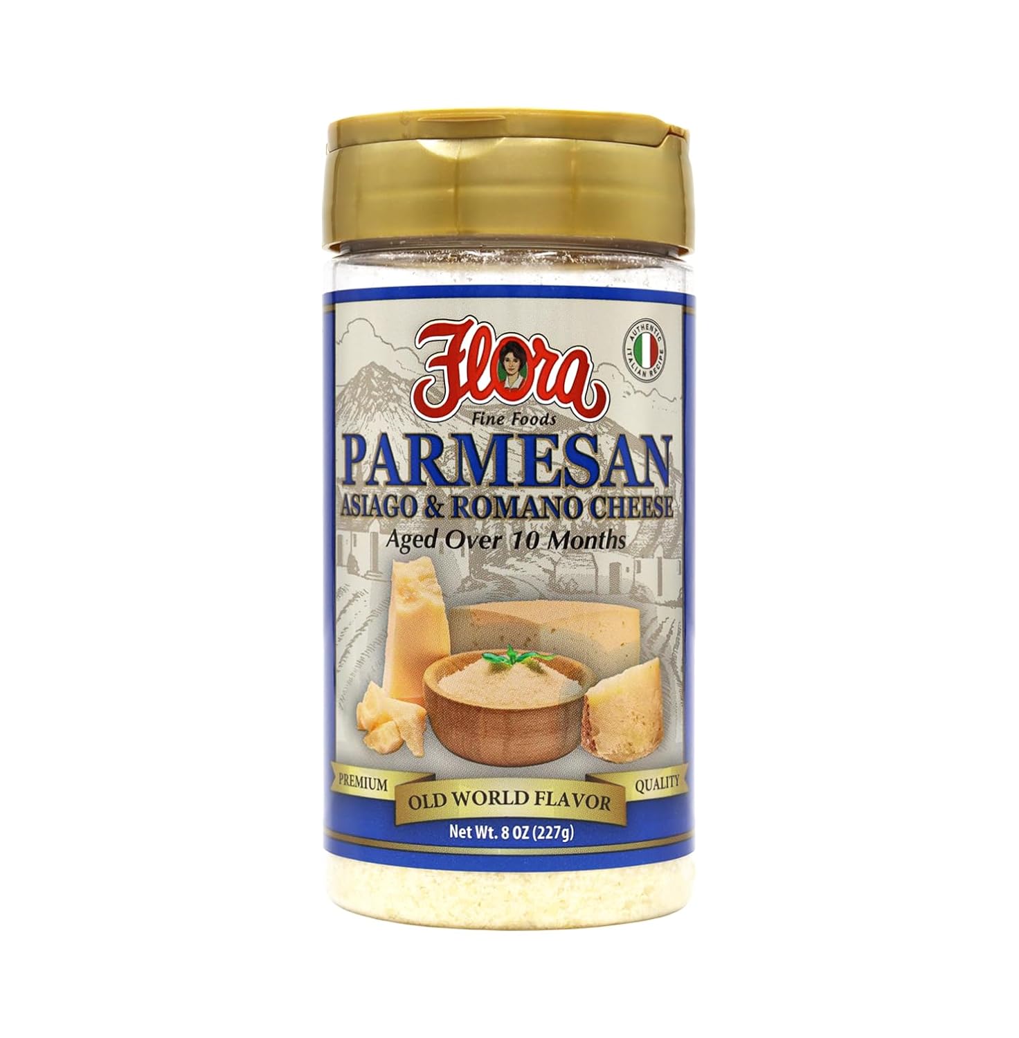 Amazon.com: Flora 3 Cheese Shaker | Parmesan, Asiago & Romano (8oz ...