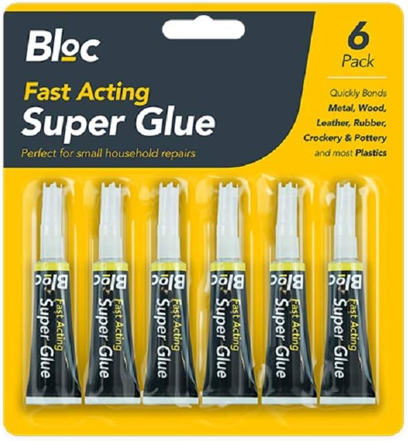 Bloc Fast Acting Super Glue 3g Tube Quickly Bond Household Repairs by ...