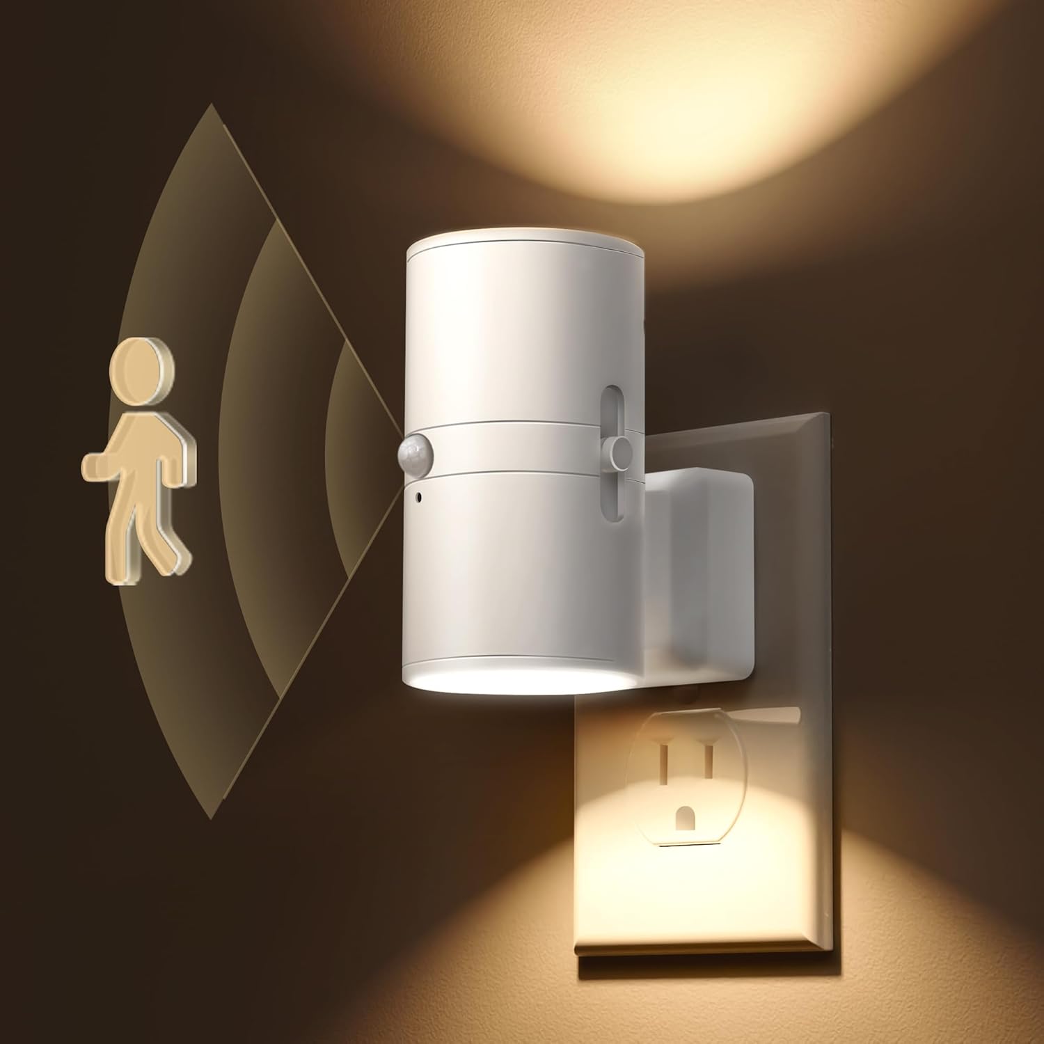 L LOHAS LED Motion Sensor Night Light Plug in, [2 Pack] Motion ...
