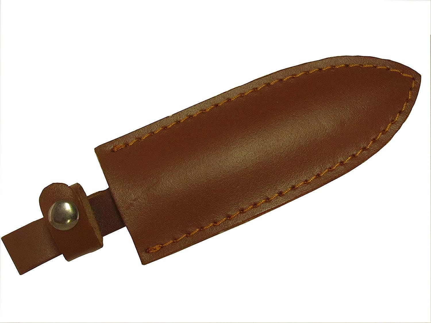 Fixed Blade Knife Sheath - Genuine Thick Leather - Up to 7-inch Single ...