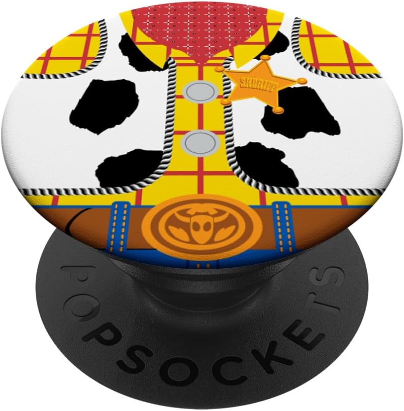 Amazon.com: Disney and PIXAR Toy Story 4 Woody Suit PopSockets Adhesive ...