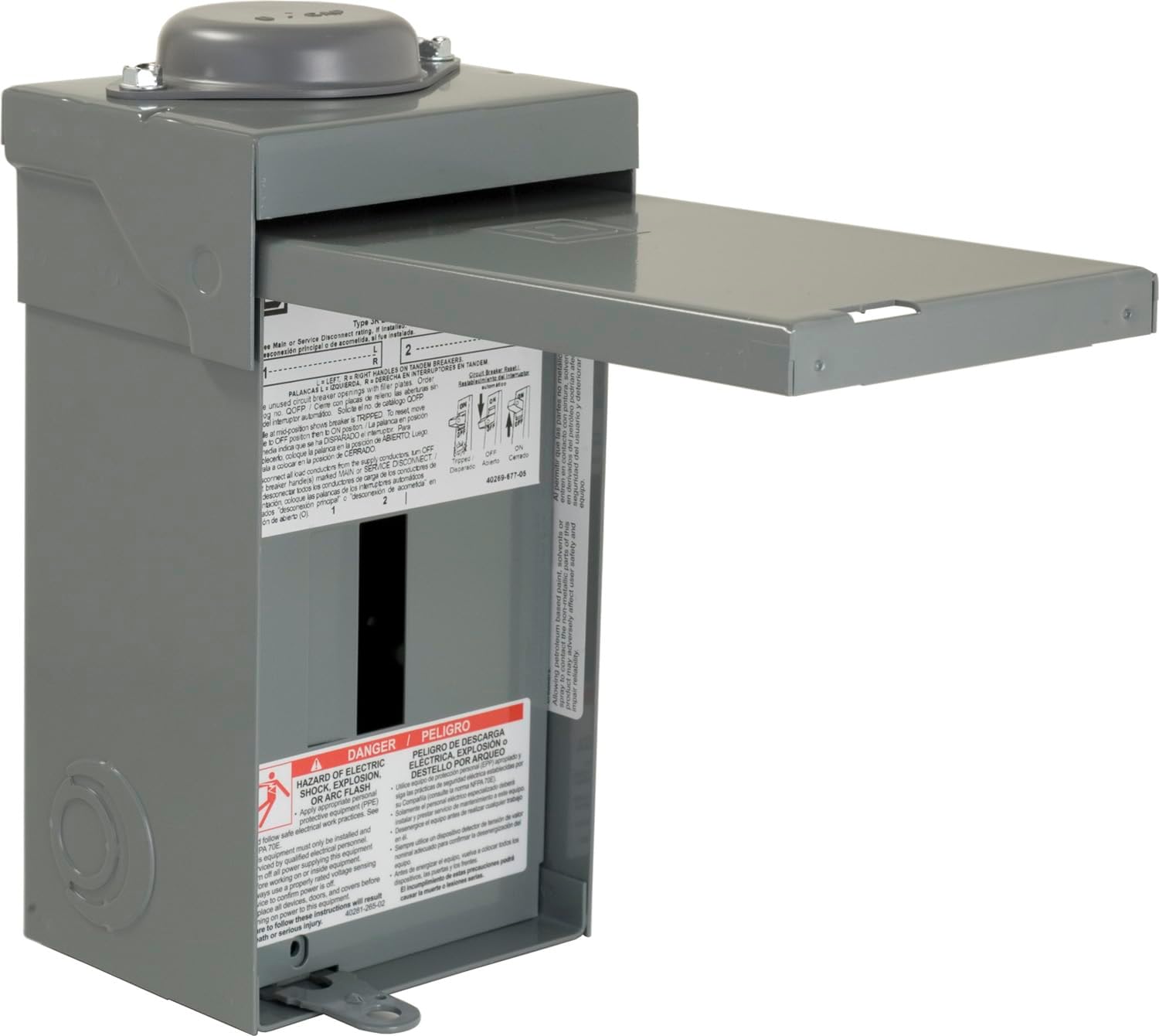 Square D - HOM24L70RBCP Homeline 70-Amp 2-Space 4-Circuit Outdoor Main ...