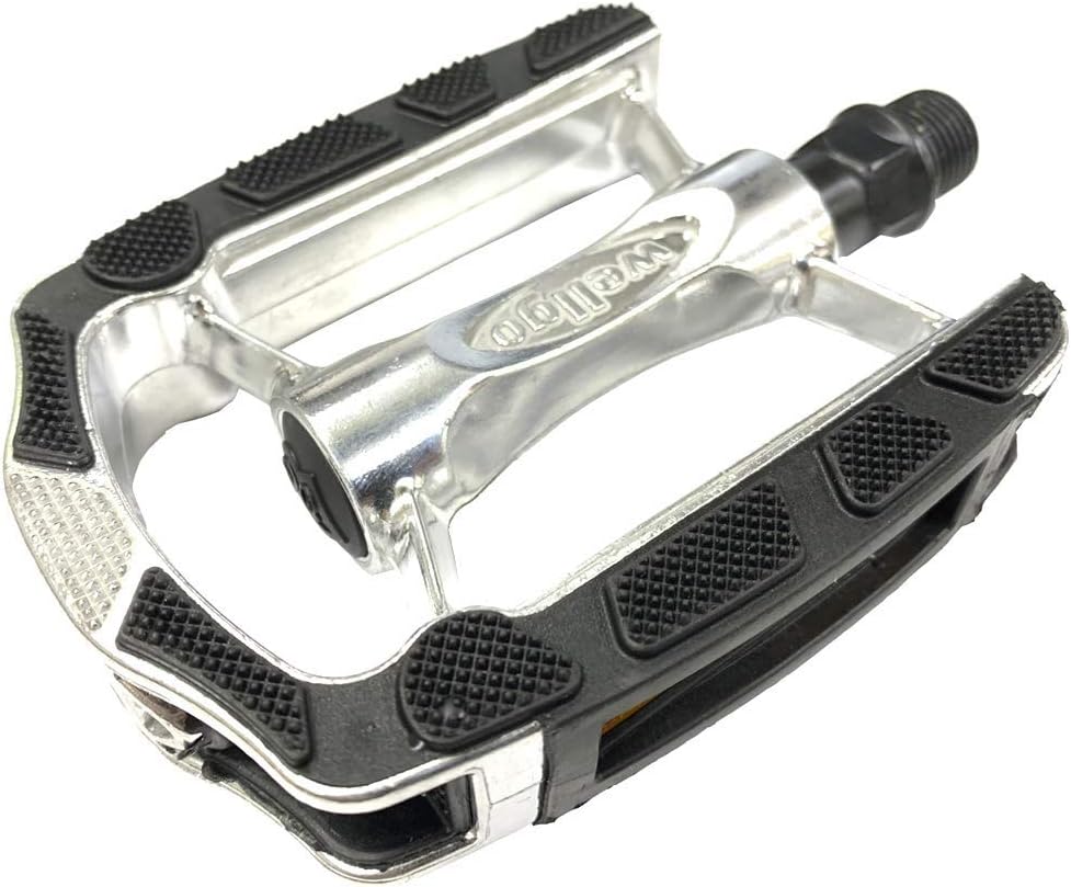 Amazon.com : Wellgo Platform Bicycle Pedals with Reflective Strip ...