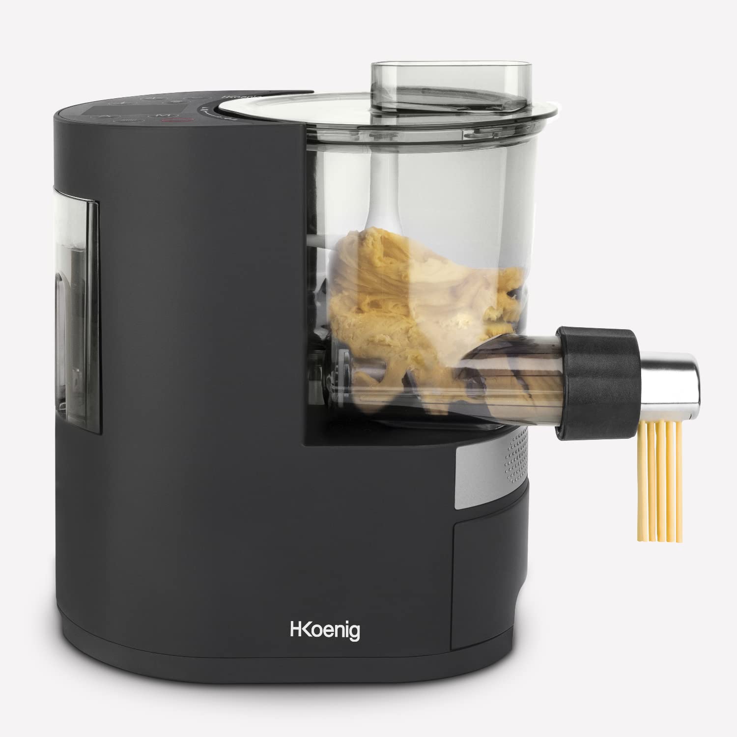 H.Koenig HOMY90 Pasta Machine, 600 g Dough, 375 ml Water, 6 Gluten-Free ...