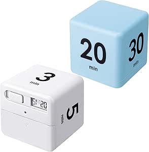 Amazon.com: 2 Pieces Cube Productivity Timer Flip Gravity Sensor Flip ...