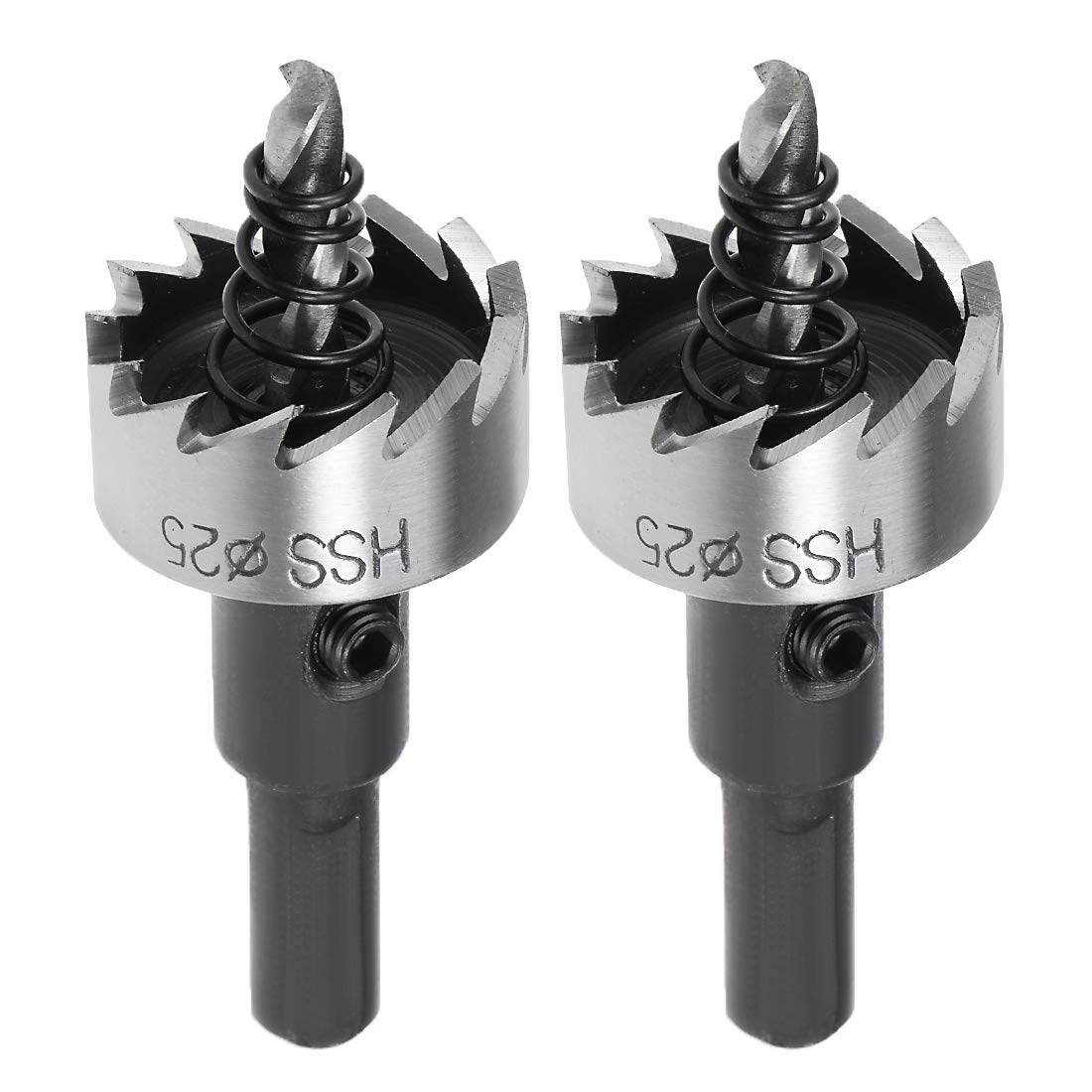 UPTODATETOOLS 2 Pcs 25mm HSS Hole Saw High Speed Steel HSS Drill Bit ...