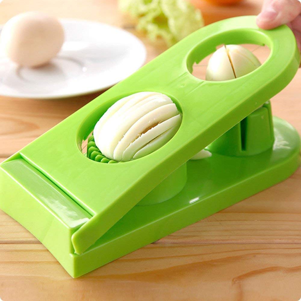 SiriusStar Hub 2 in 1 Plastic Egg/Mushroom Cutter/Slicer (Multi Color ...