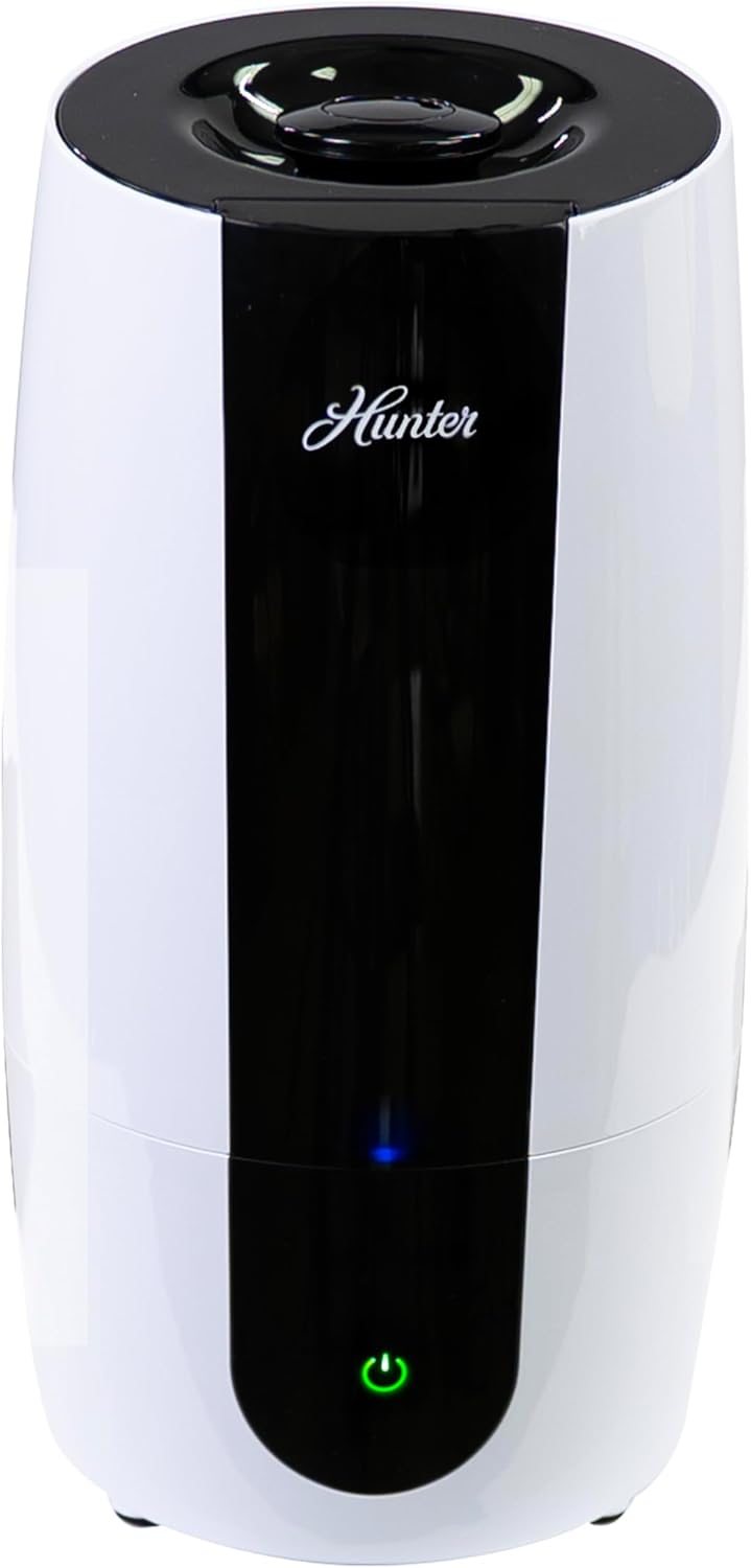 Amazon.com: Hunter Aspire 0.7 Gal Ultrasonic Cool Mist Humidifier-White ...