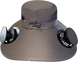 Amazon.com: Hat with Fans Solar Power, Fan Hat, Solar & USB Charging ...