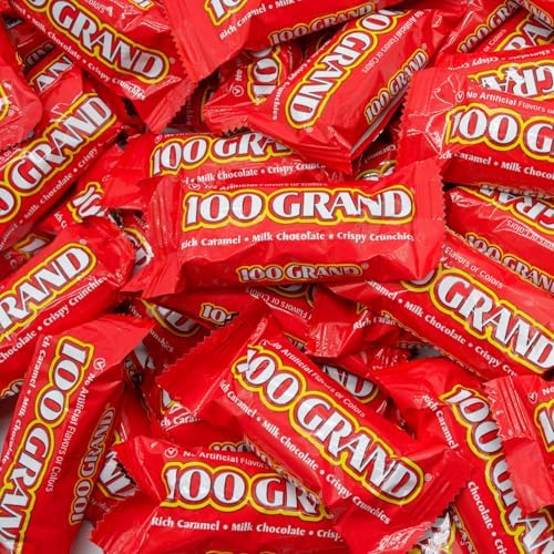 Amazon.com : Fun Size Candy Bars 100 GRAND 2 lb – Bulk Candy ...
