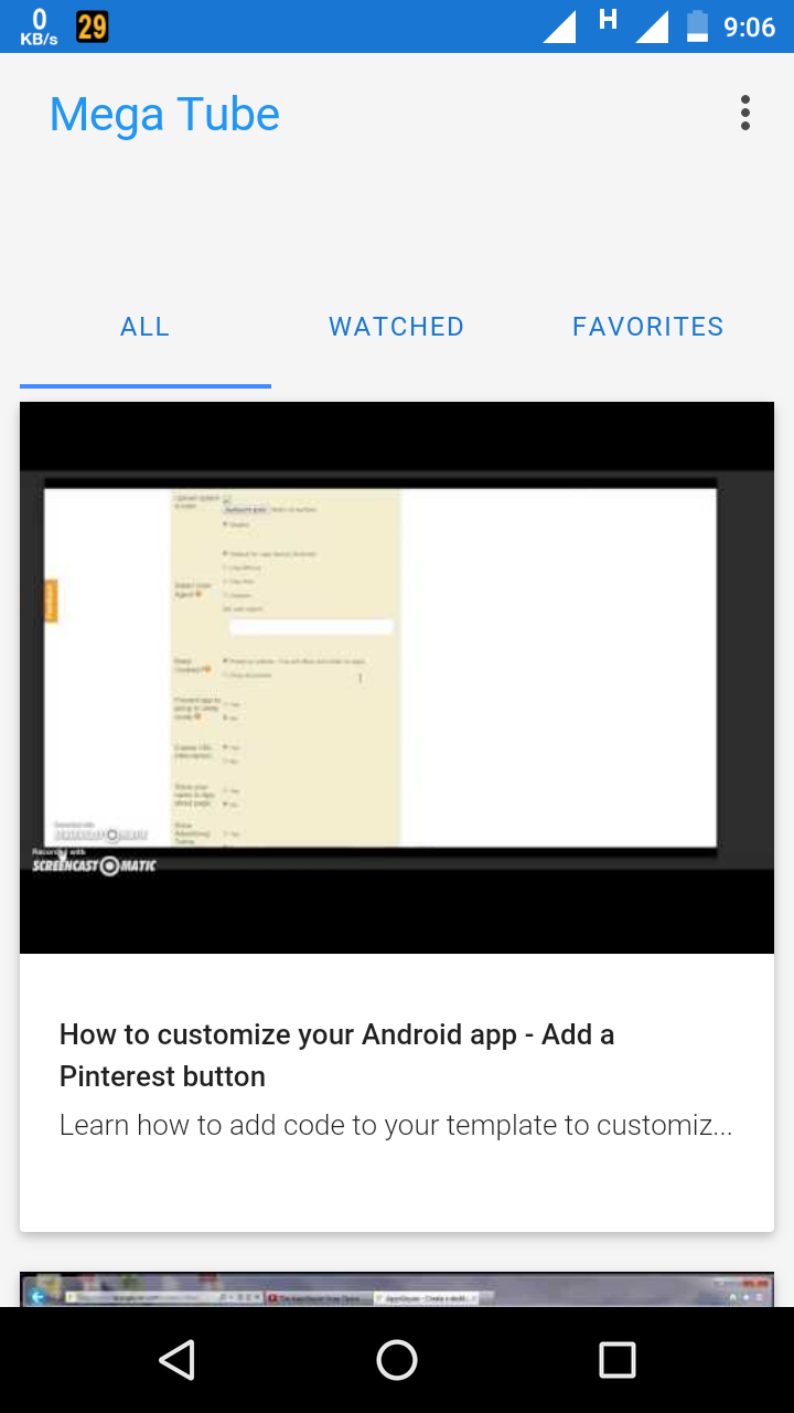 Mega Tube - Application sur Amazon Appstore