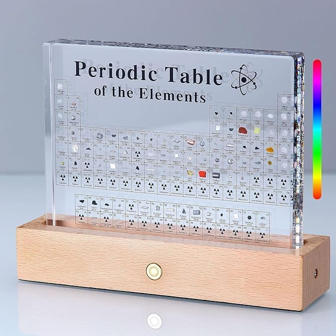 KALBHA SELES Periodic Table With Real Elements Inside, Acrylic Periodic ...